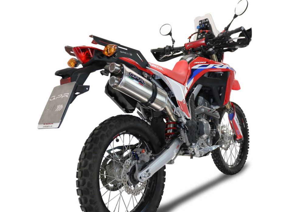 Pot echappement compatible avec Honda Crf 300 L - Rally 2021-2024, Dual ...