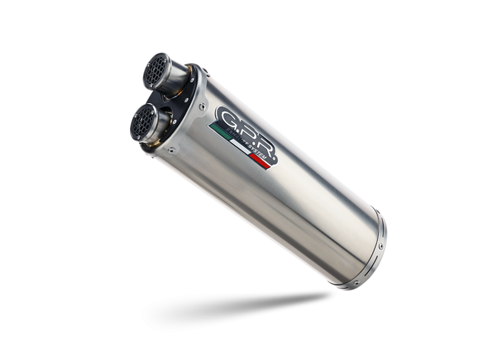 GPR pot echappement compatible avec Cf Moto 700 Mt 2023-2024, Dual Inox ...