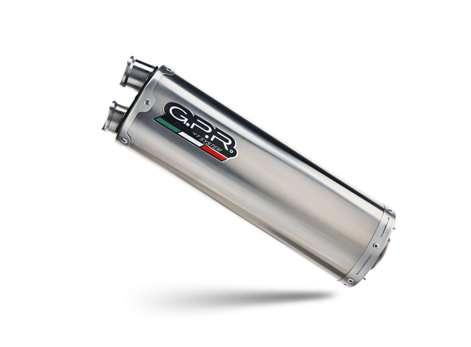 GPR pot echappement compatible avec Cf Moto 700 Mt 2023-2024, Dual Inox ...