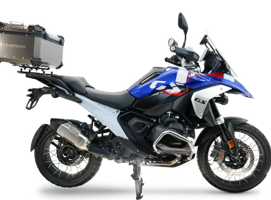 Bmw R 1300 GS Adventure 2024/2026 Top case en Titane, couleur naturel ...
